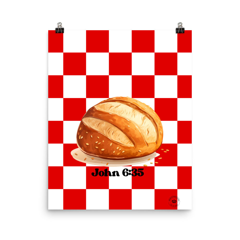John 6:35- Bread of life -Poster – House of Mary Alison